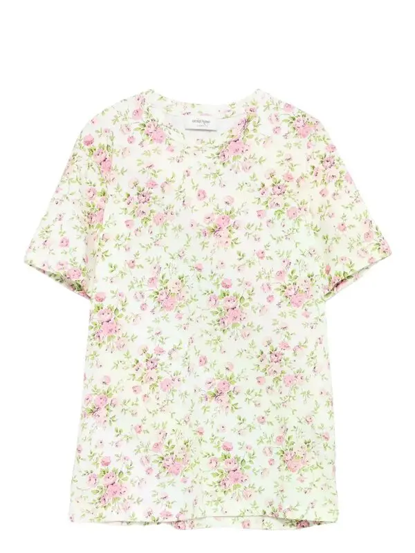 OTTOD'AME Floral Print T-shirt - White