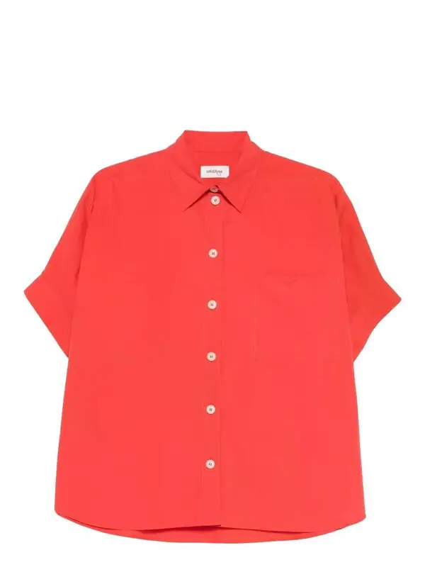 OTTOD'AME Pointed-collar Pocket Shirt - Red
