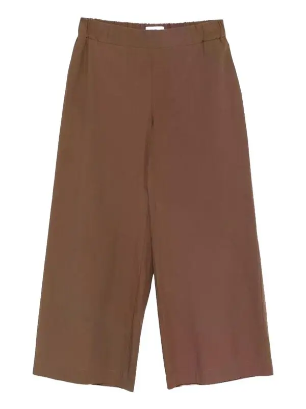 OTTOD'AME Elastic-waistband Trousers - Brown
