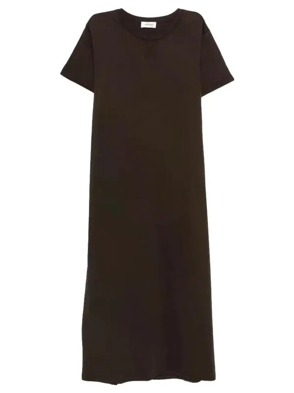OTTOD'AME Beba Cotton Midi Dress - Brown