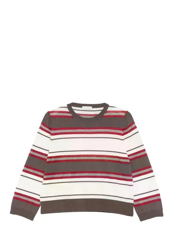 PANICALE Striped Long-sleeve T-shirt - White