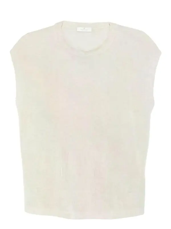 PANICALE Boat-neck T-shirt - Neutrals