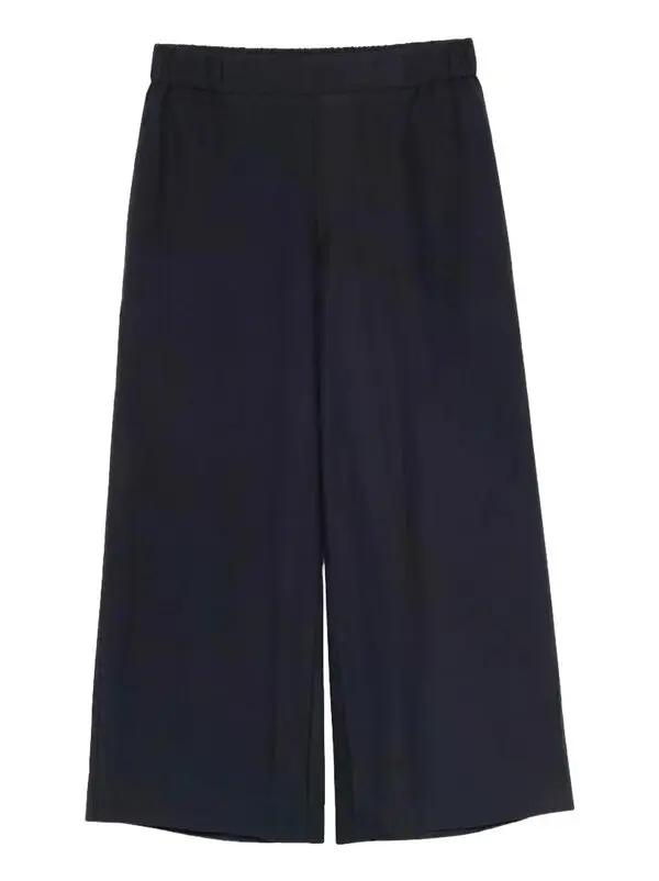 OTTOD'AME Elasticated Cropped Trousers - Blue