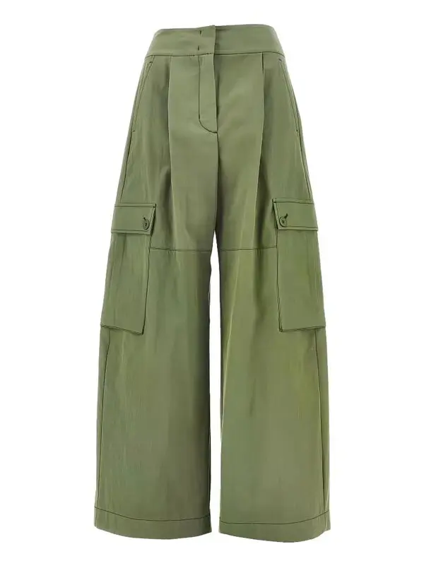 Max Mara Cargo Trousers - Green