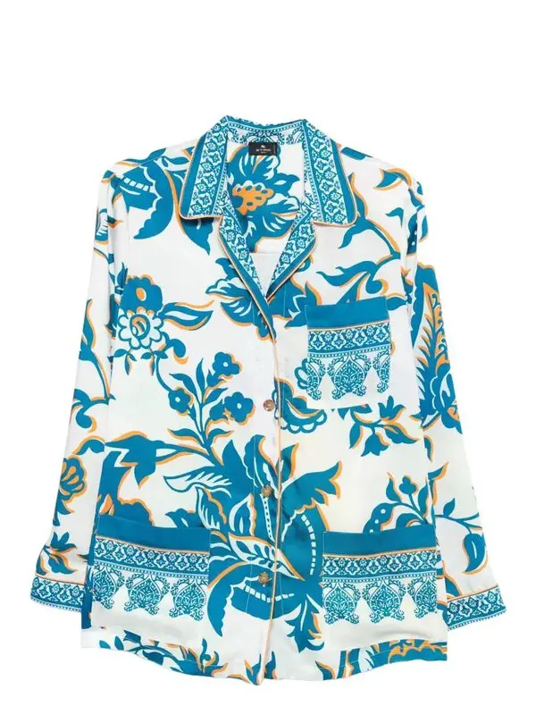 Etro Floral-print Shirt - White
