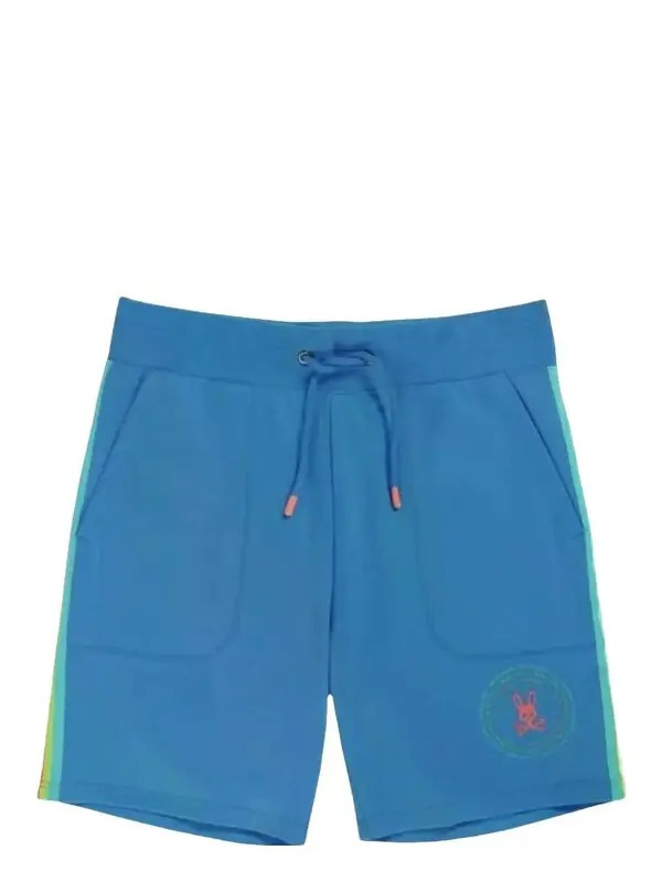 Psycho Bunny Drawstring-fastening Track Shorts - Blue