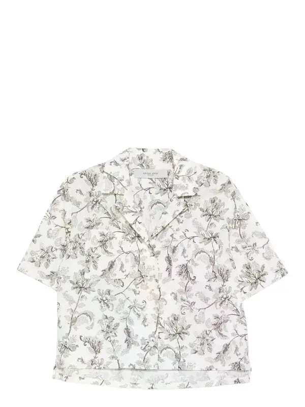 GOLDEN GOOSE Floral Print Shirt - Neutrals