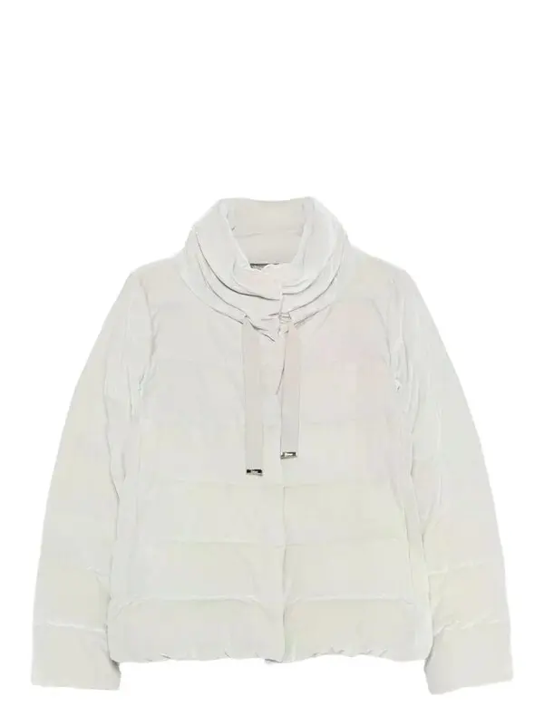 Herno Puffer Jacket With Funnel Neck - Neutrals