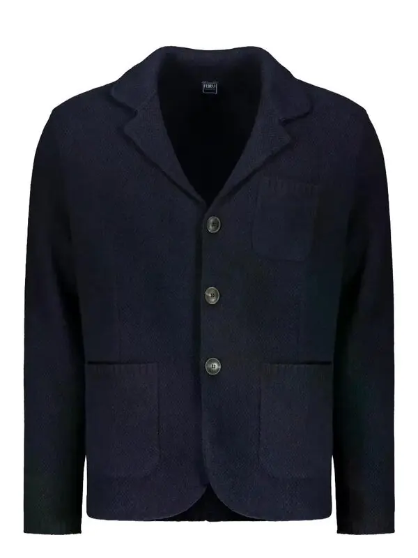 Fedeli Patch-pocket Blazer - Blue