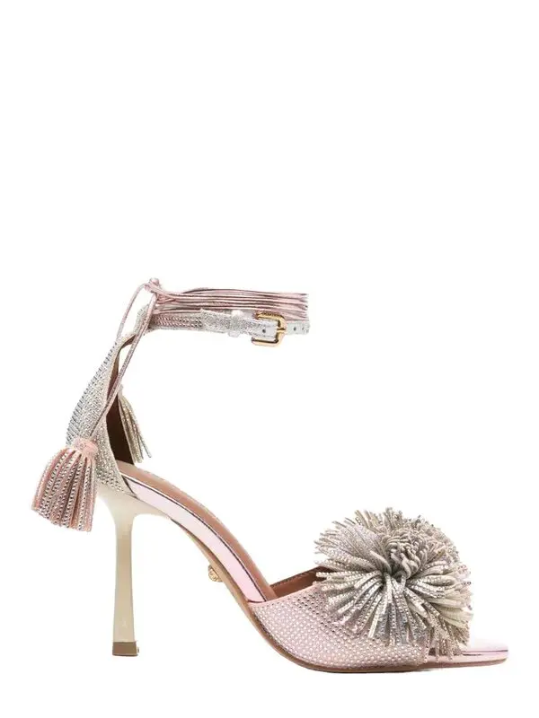 Kurt Geiger Ankle-tie Pompom Sandals - Pink