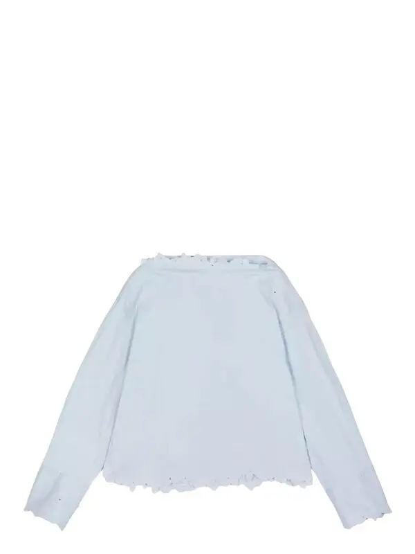 JNBY Floral-embroidered Blouse - Blue