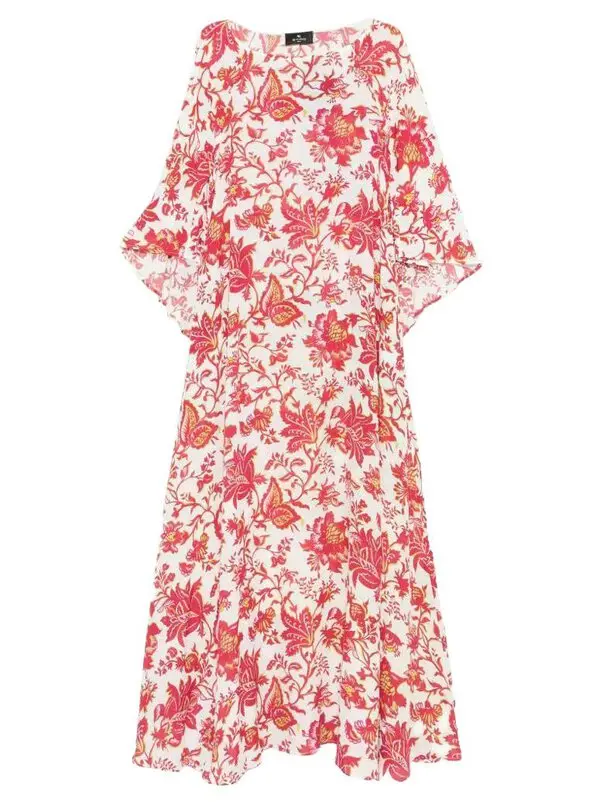 Etro Floral-print Maxi Dress - Pink