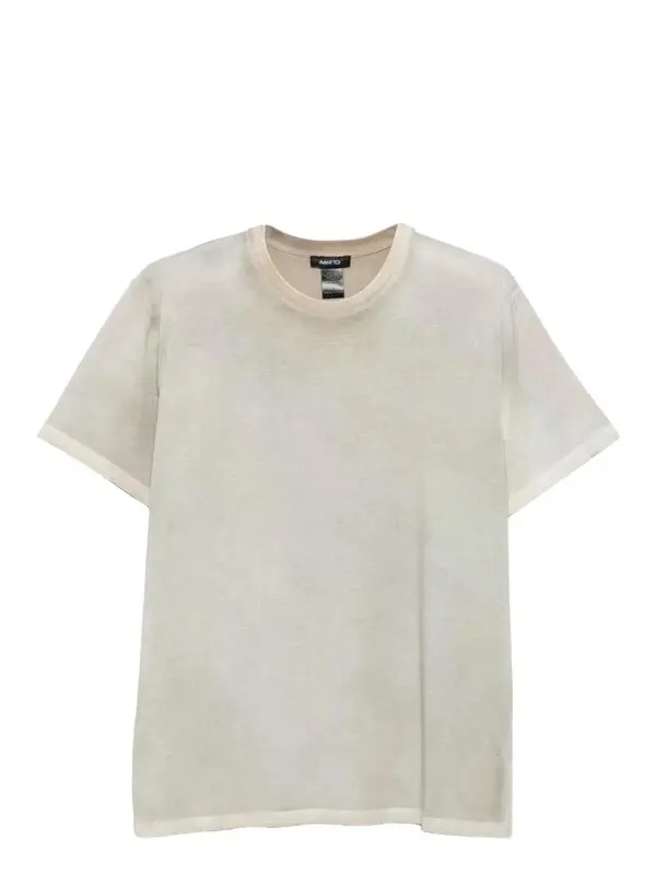 Avant Toi Crew-neck T-shirt - Neutrals