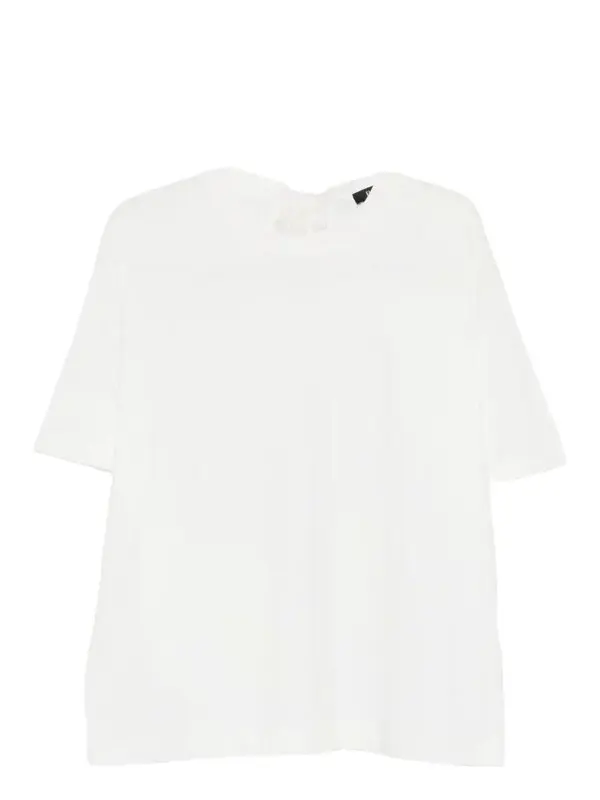 ELEH Tie-detail T-shirt - White