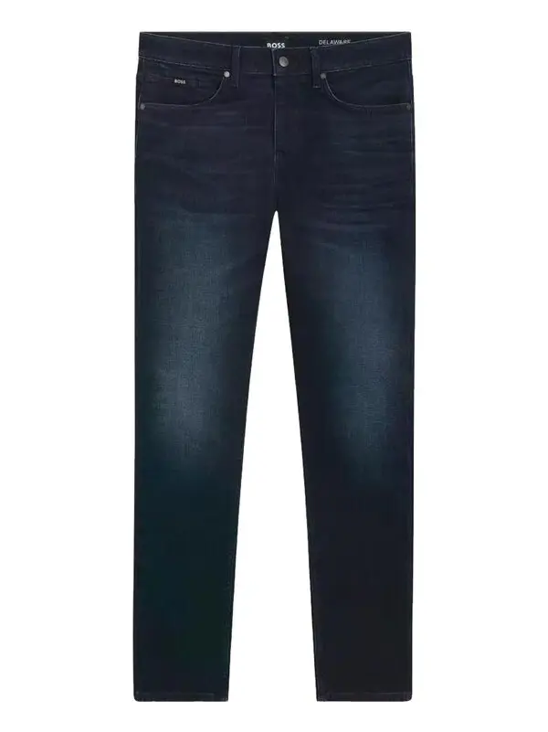 BOSS Logo Patch Jeans - Blue
