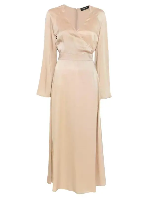 Fabiana Filippi V-neck Wrap Maxi Dress - Neutrals