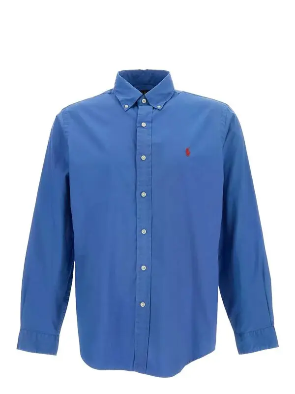 Polo Ralph Lauren Embroidered-logo Shirt - Blue