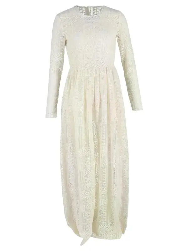 Philosophy Di Lorenzo Serafini Lace-pattern Maxi Dress - White