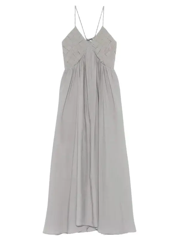 ELEH V-neck Maxi Dress - Grey