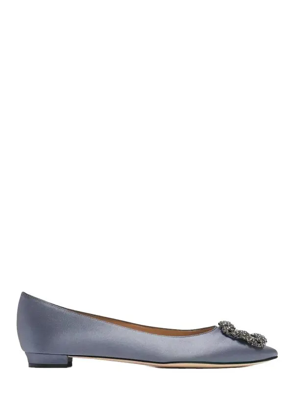 Manolo Blahnik Decorative-detail Flat Pumps - Blue