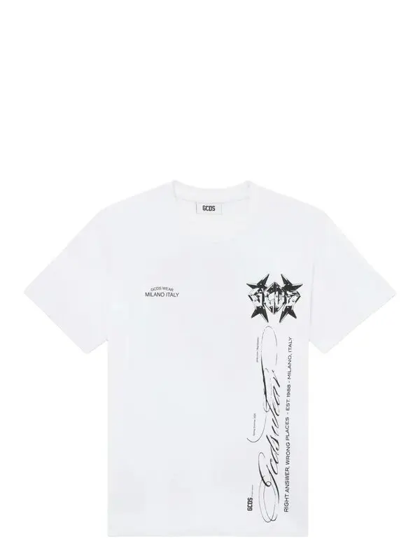 Gcds Logo-print Short-sleeve T-shirt - White