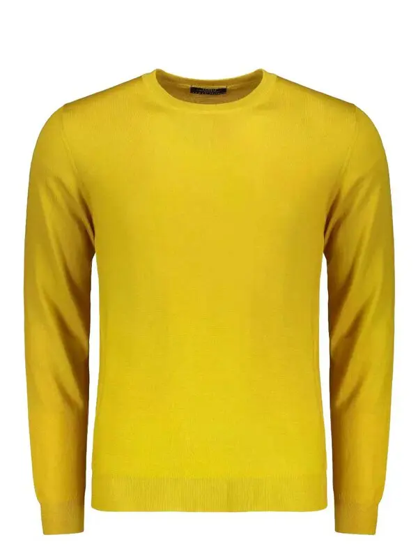 Fedeli Long Sleeve Crewneck Sweater - Yellow