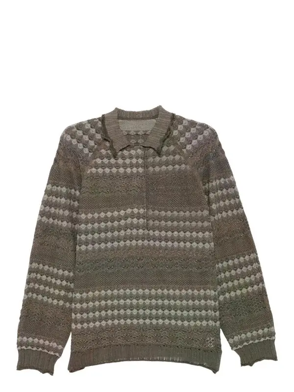 JNBY Geometric Print Sweater - Brown