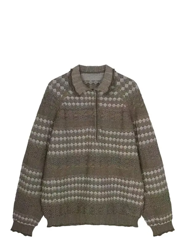 JNBY Geometric Print Sweater - Brown