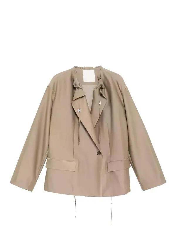 JNBY Long-sleeve Blazer With Drawstring - Brown