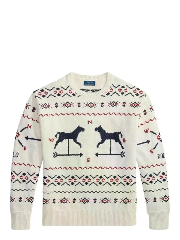 Polo Ralph Lauren Intarsia Knit Sweater - Neutrals