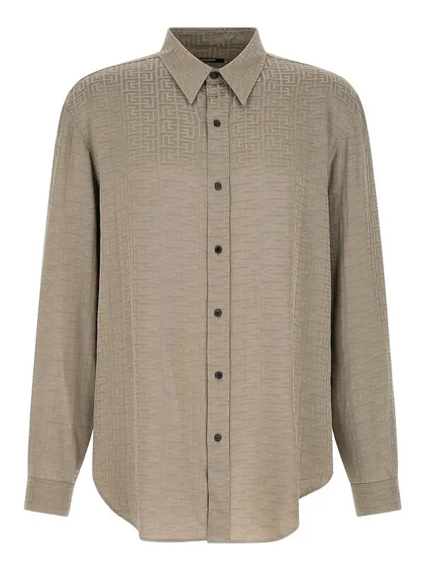 Balmain Monogram Shirt - Grey