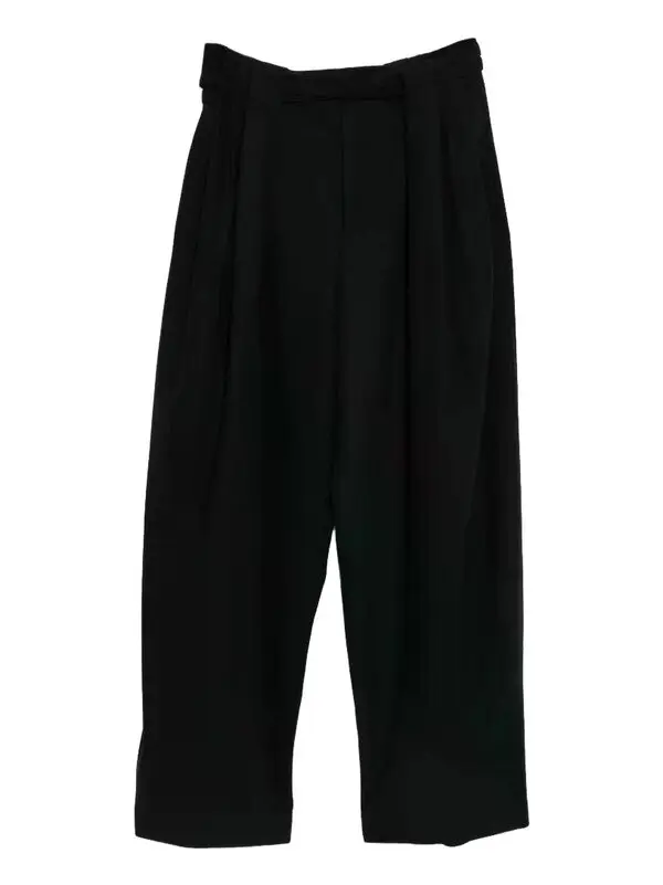 JNBY Jacquard Wide-leg Trousers - Black