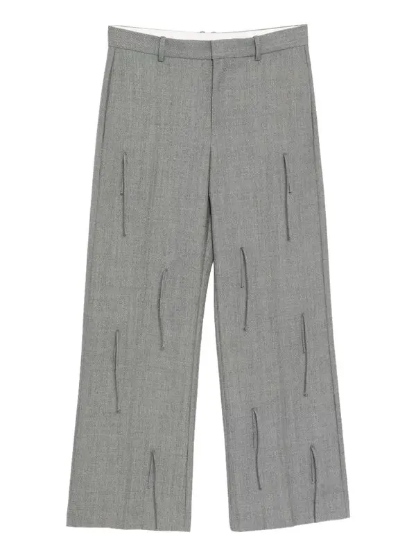 JNBY Tasseled Wide Leg Trousers - Grey