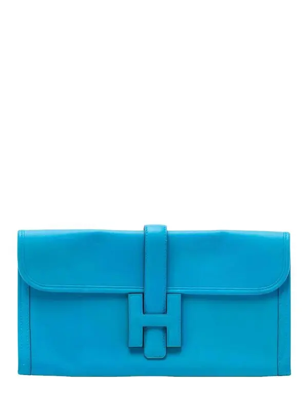 Hermès 2016 Jige Elan 29 Clutch Bag Swift Leather - Blue