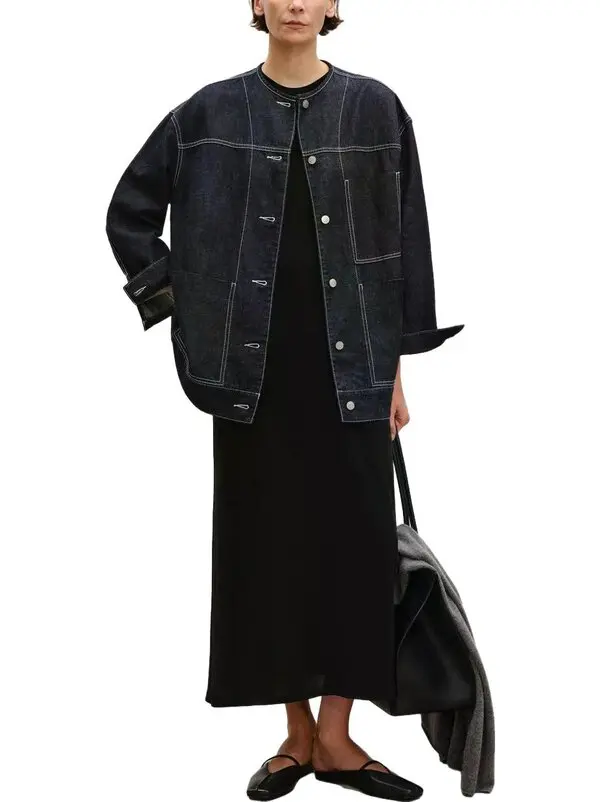 LESS Loose-fit Denim Jacket - Blue