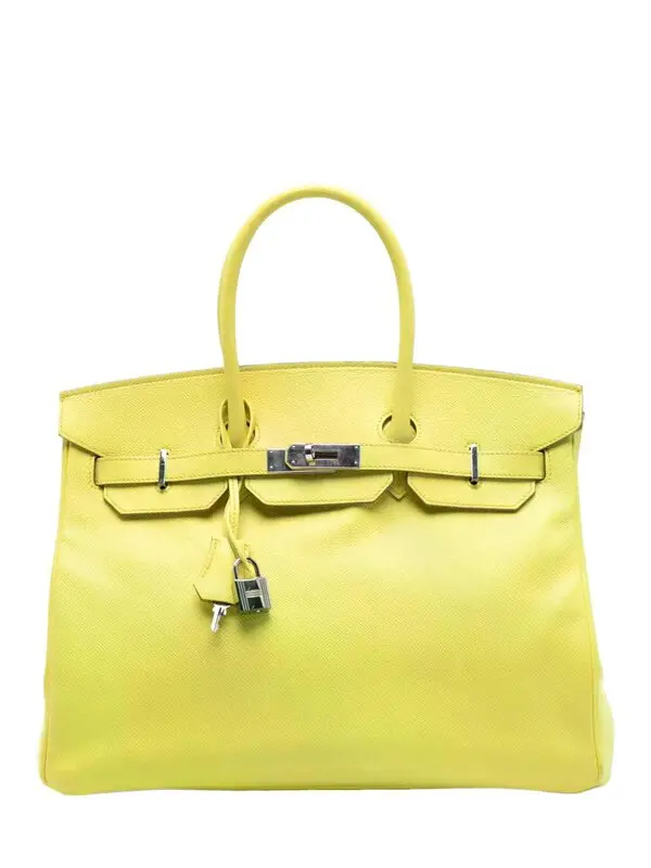 Hermès 2013 Birkin Retourne 35 Handbag - Yellow
