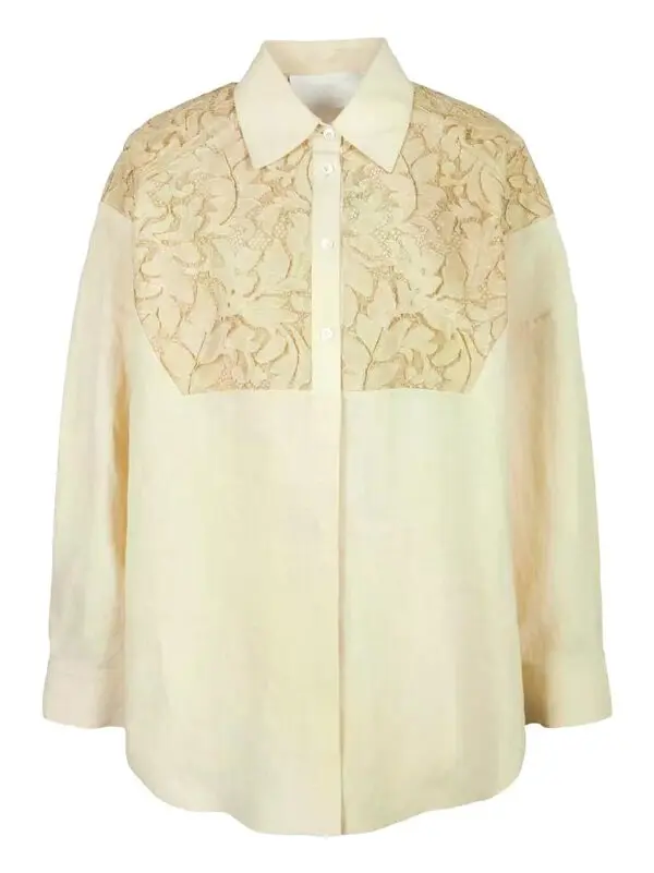 LESS Patchwork Shirt - Neutrals