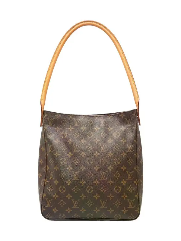 LOUIS VUITTON 2001 Monogram Looping Gm Shoulder Bag - Brown
