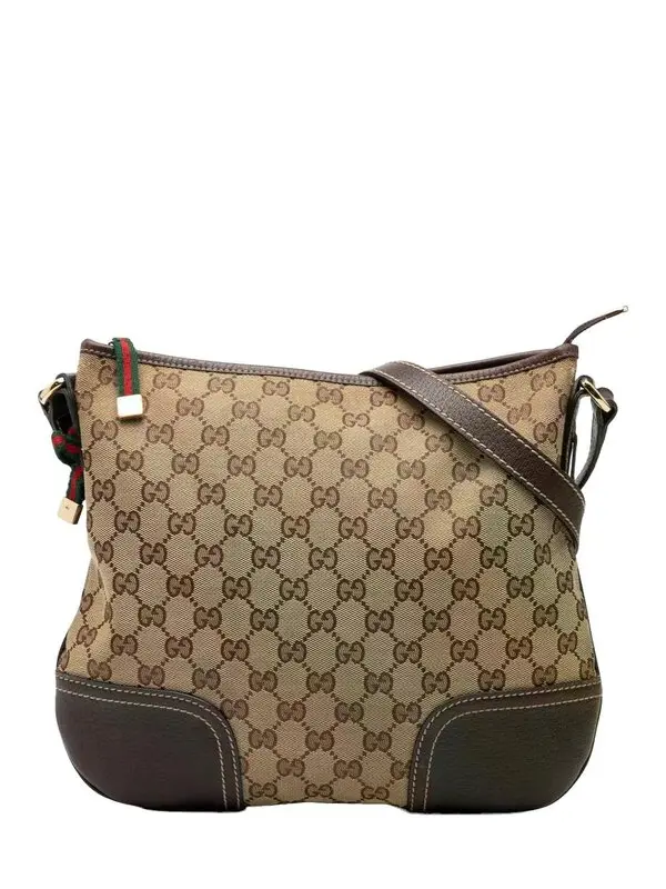 Gucci Gg Canvas Web Princy Crossbody Bag 2000-2015 - Brown