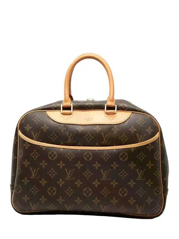 LOUIS VUITTON 2001 Monogram Deauville Handbag - Brown