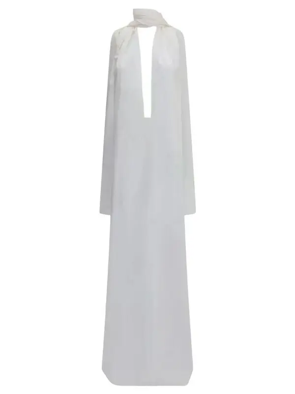DI STAVNITSER V-neck Maxi Dress - White