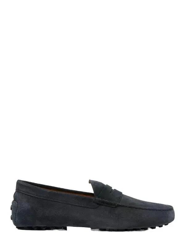 TOD'S Suede Penny Loafers - Blue