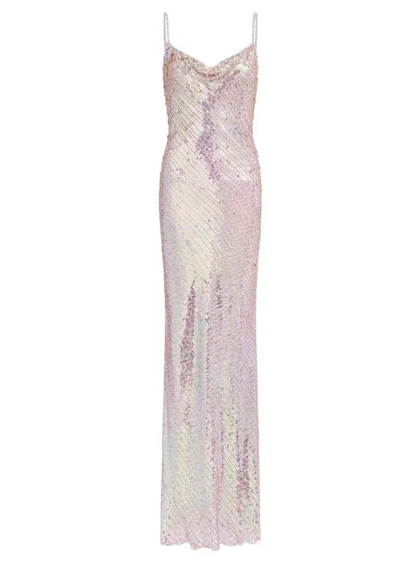 Jenny Packham Foxx Beaded Dress - Pink