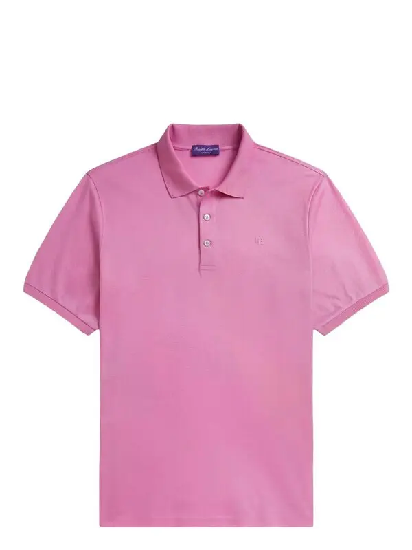 Ralph Lauren Purple Label Embroidered Polo Shirt - Pink