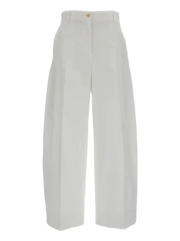 Alberto Biani Wide-leg Trousers - White