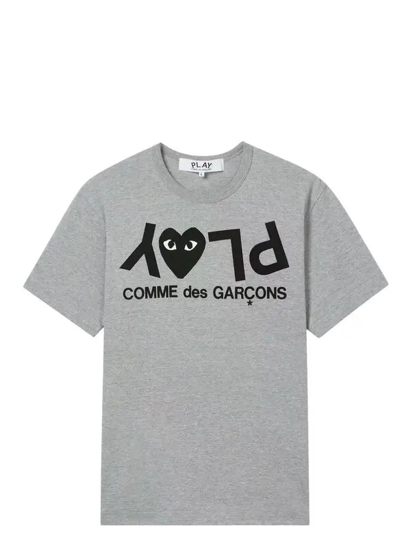 Play Comme Des Garcon Logo T-shirt - Grey