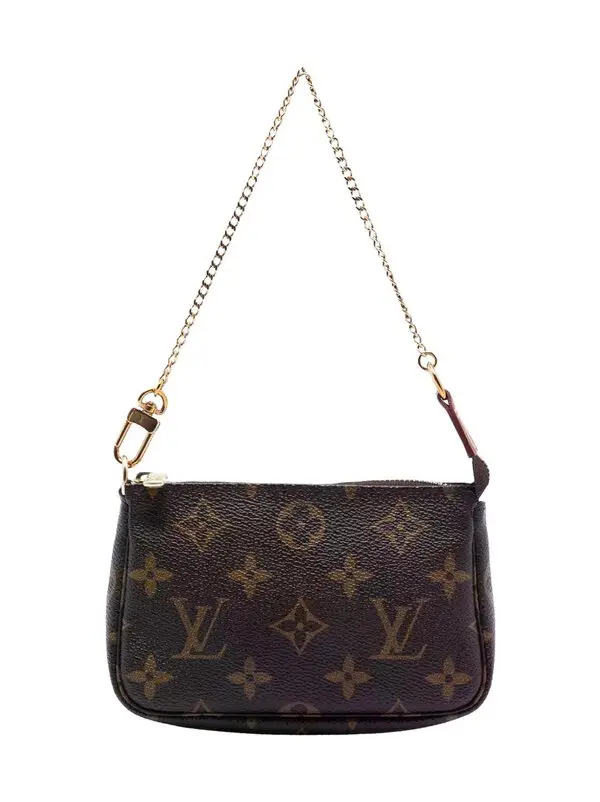 LOUIS VUITTON 2018 Monogram Mini Pochette Accessoires Handbag - Brown