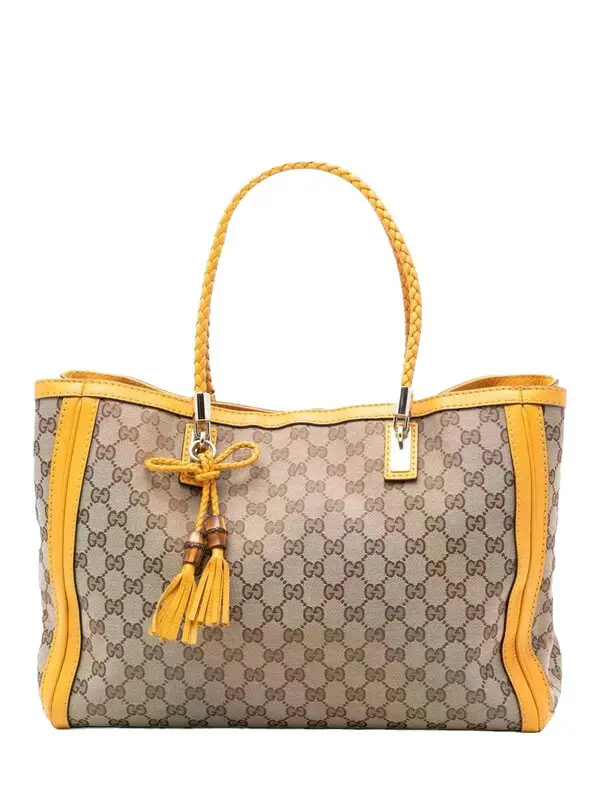 Gucci Gg Canvas Bella Tote Bag - Brown