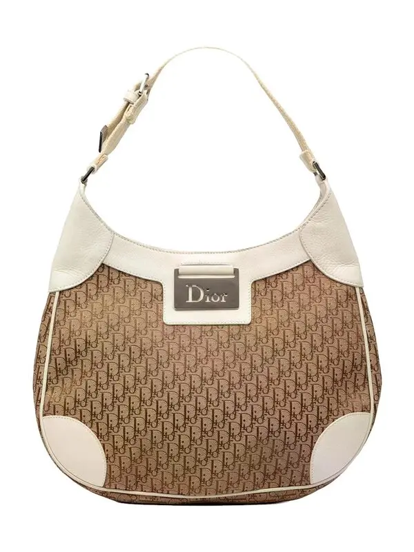 Dior 2006 Diorissimo Trotter Canvas Shoulder Bag - Brown