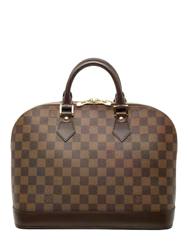 LOUIS VUITTON 2005 Damier Ebene Alma Pm Handbag - Brown